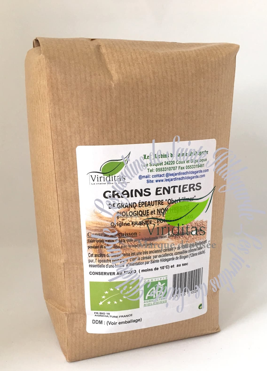 GRAINS ENTIERS GE NON CROISÉ BIO 1KG* - Les Jardins de Sainte-Hildegarde