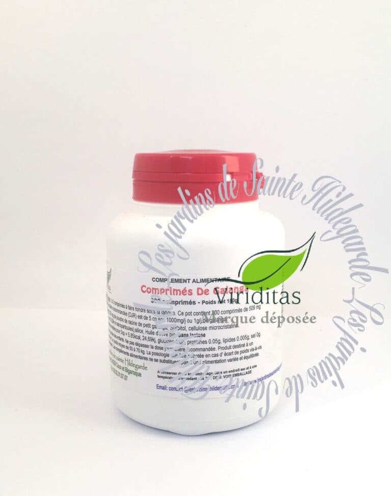 COMPRIMES DE GALANGA 509MG BOITE DE 300C - Les Jardins de Sainte-Hildegarde