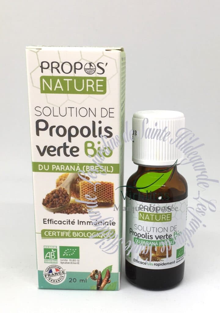 PROPOLIS VERTE BIO HUILEUSE LIQUIDE 15ML - Les Jardins de Sainte-Hildegarde